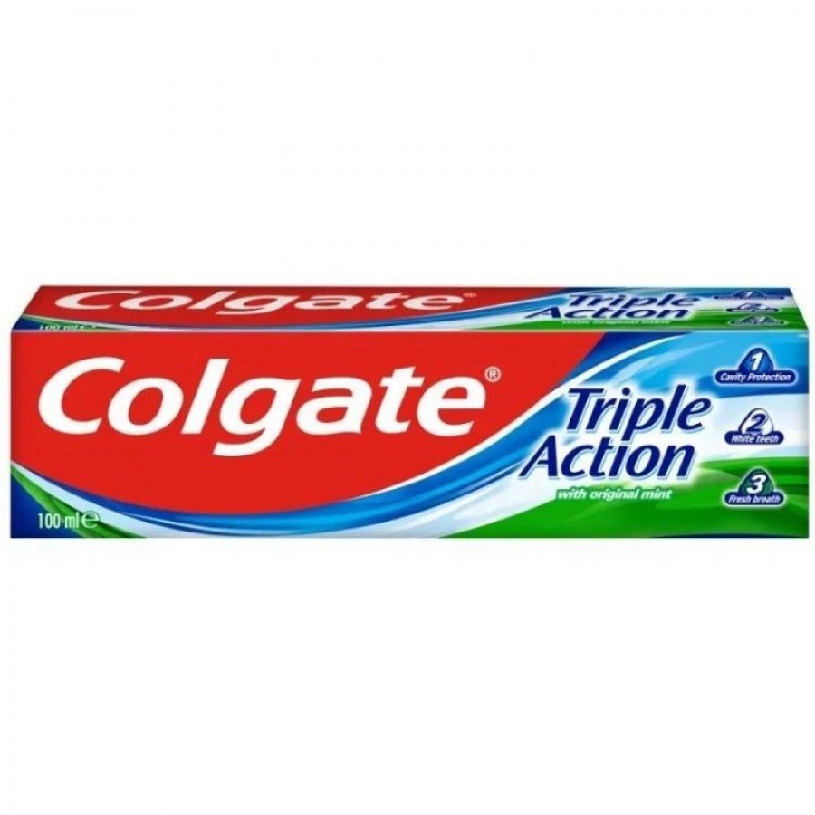 COL333 x12 COLGATE TOOTHPASTE 100ml – TRIPLE ACTION – superstarsuk.com